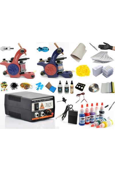 Xline XLT-679 Dragon Rıng Çift Makinalı Amerikan Dövme Makinası Full Set