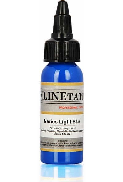 Xline 1 Oz Xlinetattoo Marios Light Blue Dövme Boyası - 30 ml Açık Mavi Dövme Mürekkebi Xline 1 Oz Xlinetattoo Marios Light Blue Dövme Boyası - 30 ml Açık Mavi Dövme Mürekkebi