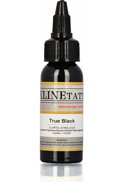 Xline 1 Oz Xlinetattoo True Black Dövme Boyası - 30 ml Siyah Dövme Mürekkebi Xline 1 Oz Xlinetattoo True Black Dövme Boyası - 30 ml Siyah Dövme Mürekkebi