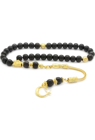 Tesbihname Kararmaz Metal Gold Püsküllü Küre Kesim Rus Oltu Tesbih Tesbihname Kararmaz Metal Gold Püsküllü Küre Kesim Rus Oltu Tesbih