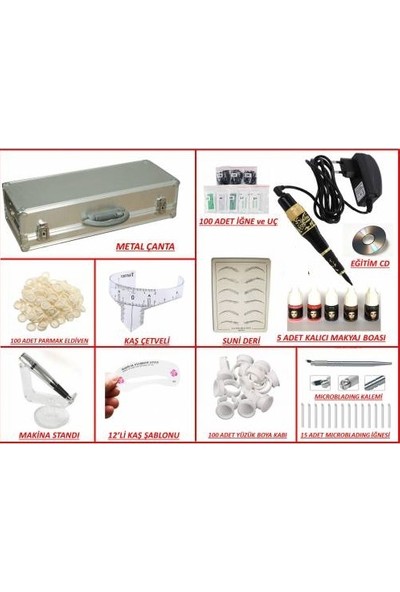 Xline Bond Çantalı Full Eksiksiz Kalıcı Makyaj Makinası ve Mıcrobladıng Seti Xline Bond Çantalı Full Eksiksiz Kalıcı Makyaj Makinası ve Mıcrobladıng Seti