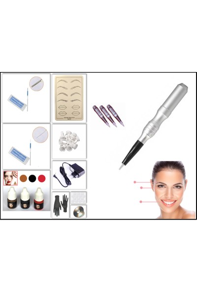 Xline XL-3003 Hız Ayarlı Kalem Tipi Kalıcı Makyaj Makinası Seti - 10 Parça Xline XL-3003 Hız Ayarlı Kalem Tipi Kalıcı Makyaj Makinası Seti - 10 Parça