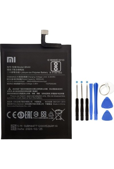 Route Xiaomi Redmi 5 Plus BN44 Batarya Pil + Tamir Seti