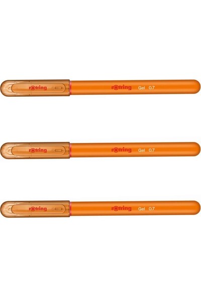 Rotring Jel Mürekkepli Tükenmez Kalem Turuncu 3'lü
