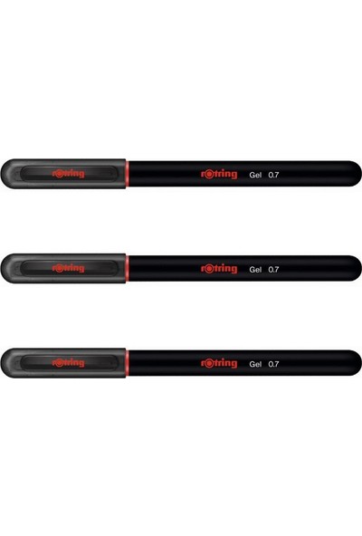Rotring Jel Mürekkepli Tükenmez Kalem Siyah 3'lü