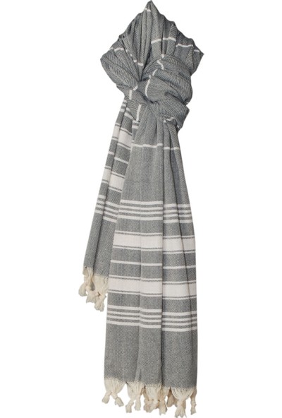 Gözde Amerikan Ince Çizgi Peştamal Lacivert 99*180 352GR