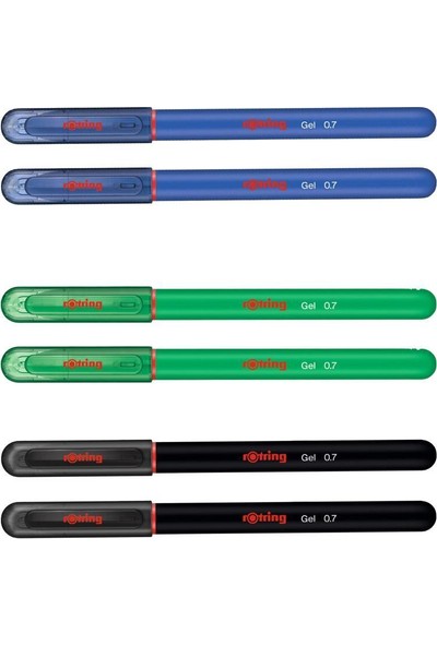 Rotring Jel Mürekkepli Tükenmez Kalem 6'lı