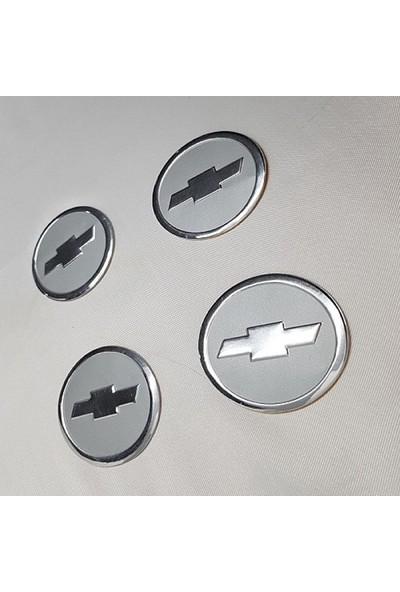 Yed Jant Göbeği Arma Chevrolet Alüminyum 60 mm 4'lü Set Silver