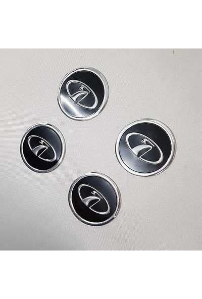 Yed Jant Göbeği Arma Lada Alüminyum 60 mm 4'lü Set Siyah