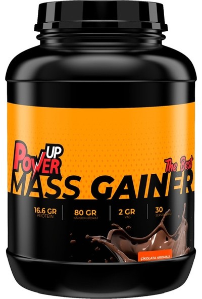 Powerup Nutrition Thebest Mass Gainer Çikolata Aromalı 3000 gr Powerup Nutrition Thebest Mass Gainer Çikolata Aromalı 3000 gr