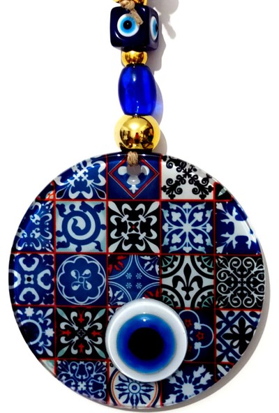 Mixperi Mandala Desenli Füzyon Cam Nazar Boncuğu 10 Santimetre El Yapımı Duvar Dekoru Nazarlık Mixperi Mandala Desenli Füzyon Cam Nazar Boncuğu 10 Santimetre El Yapımı Duvar Dekoru Nazarlık
