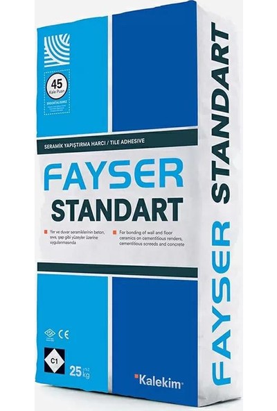 Yap.harcı Kalekim Fayser Gri 25 kg ***** Yap.harcı Kalekim Fayser Gri 25 kg *****