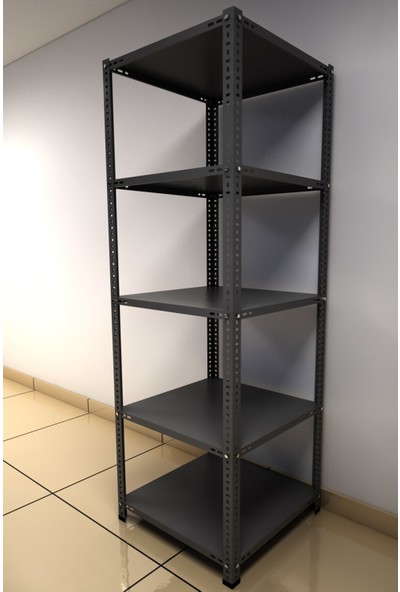 Raf Pazar Çelik Raf (59*59*200) 5 Katlı