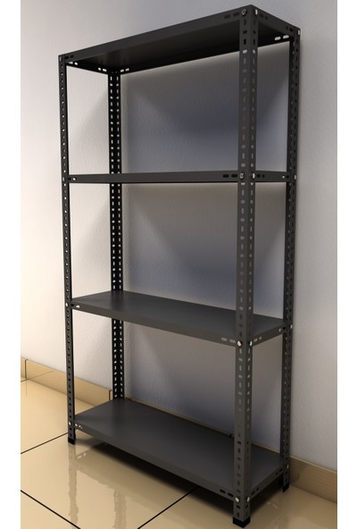 Raf Pazar Çelik Raf (31*93*150) 4 Katlı