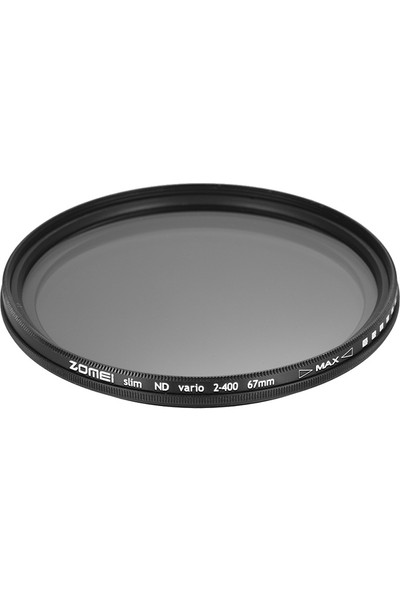 Zomei 67 mm Ultra İnce Değişken Fader ND2-400 Nötr Yoğunluk Zomei 67 mm Ultra İnce Değişken Fader ND2-400 Nötr Yoğunluk