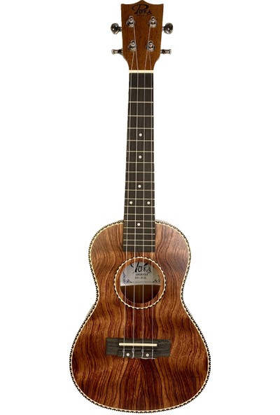 Puka Bubinga Ağacı Sedefli Concert Ukulele + Kılıf Puka Bubinga Ağacı Sedefli Concert Ukulele + Kılıf