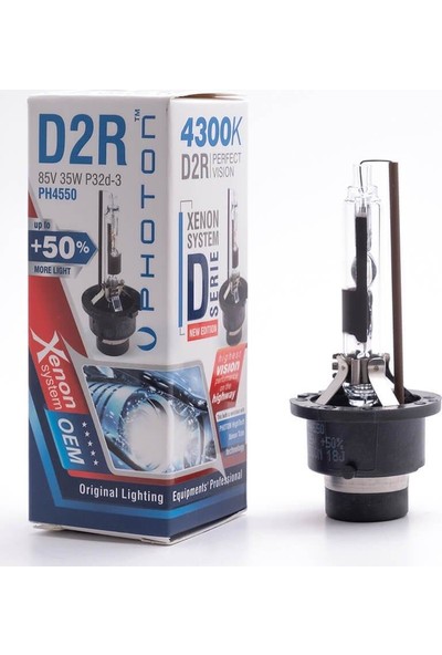 Photon D2R 4300K +50 More Vısıon Ampul 2 Adet Photon D2R 4300K +50 More Vısıon Ampul 2 Adet