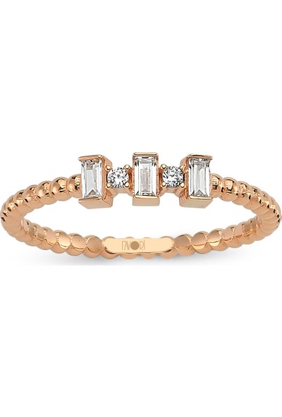 Ayyıldız Mücevherat Ayyıldız Kuyumculuk Kadın Baget Taşlı Altın Yüzük