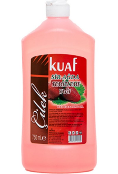 Kuaf Ağda Temizleme Yağı 750 ml - Çilek Kuaf Ağda Temizleme Yağı 750 ml - Çilek
