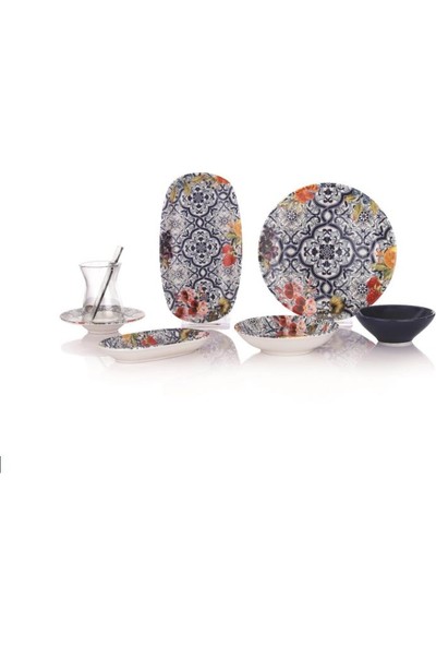 Schafer Sophie 32 Parça Kahvaltı Takımı Lacivert LAC02