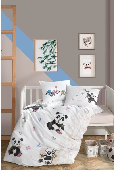 Clasy Bebek Nevresim Takımı Panda Bej Clasy Bebek Nevresim Takımı Panda Bej