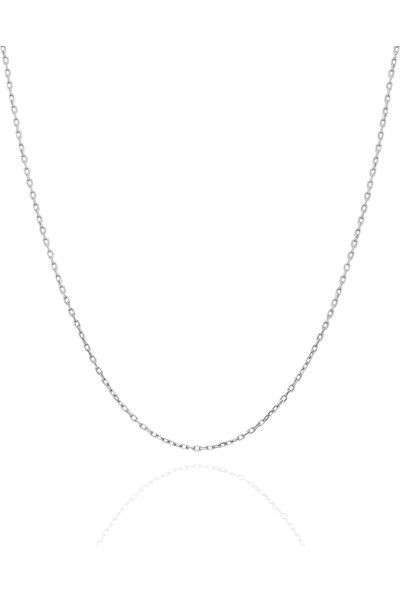 Adal Silver Kadın 925 Gümüş Hayalet Kolye Zincir (45 Cm)