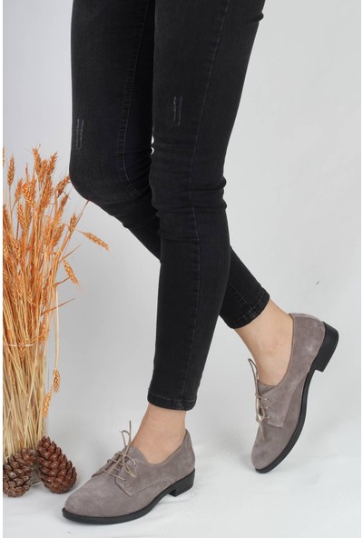 Modabuymus Kum Rengi Süet Oxford Günlü...