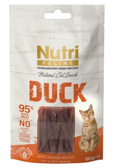 Nutri Feline Süper Premium Tahılsız Ördek Etli Doğal Kedi Ödülü Nutri Feline Süper Premium Tahılsız Ördek Etli Doğal Kedi Ödülü