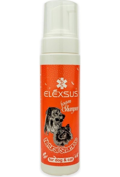 Elexsus Natural Kedi ve Köpek Kuru Köpük Şampuanı 200 ml Elexsus Natural Kedi ve Köpek Kuru Köpük Şampuanı 200 ml