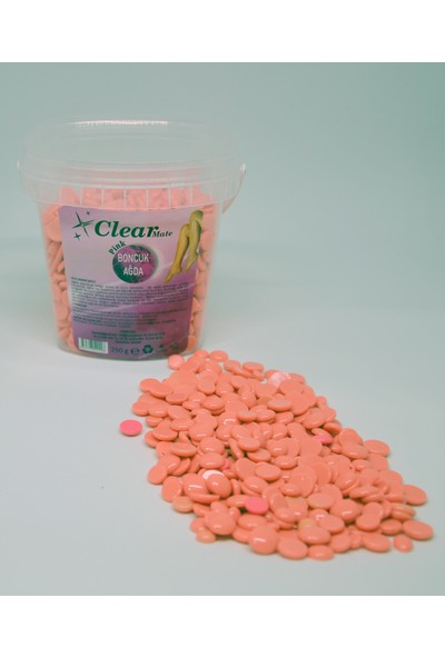 Clear Mate Pudralı Pembe Boncuk Ağda 250 gr Clear Mate Pudralı Pembe Boncuk Ağda 250 gr