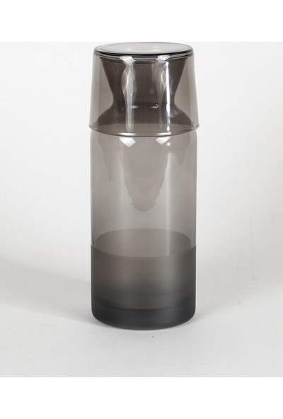 Rakle Matte Bardaklı Sürahi Füme 700 cc