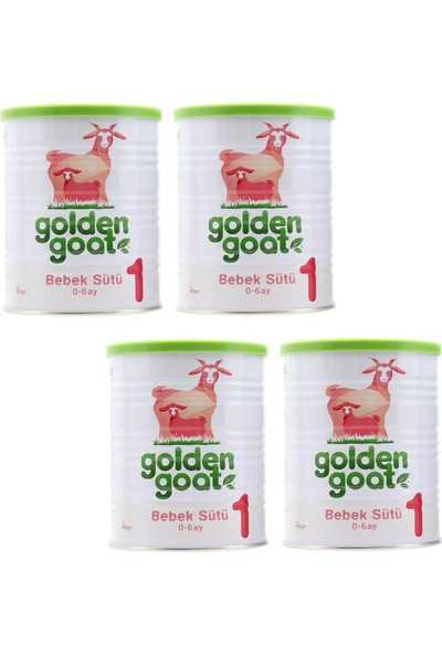 Golden Goat 1 Keçi Sütü Bazlı Bebek Sütü 400 gr 4'lü Paket Golden Goat 1 Keçi Sütü Bazlı Bebek Sütü 400 gr 4'lü Paket