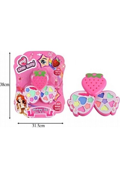 Limon Oyuncak Çilek Figürlü Gerçek Sürülebilir 2'li Makyaj Seti