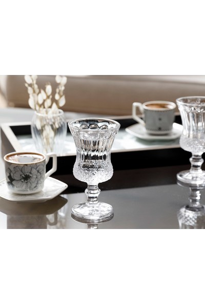 English Home Windsor Cam 6'lı Su Bardağı 120 ml Şeffaf English Home Windsor Cam 6'lı Su Bardağı 120 ml Şeffaf