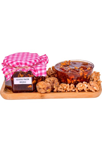 Getirecem Ev Yapımı Cevizli Incir Reçeli 400 gr Getirecem Ev Yapımı Cevizli Incir Reçeli 400 gr