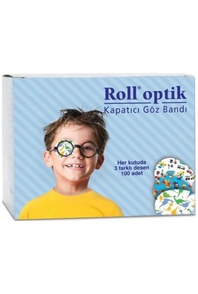 Roll Optik Erkek Çocuk Için Kapatıcı Göz Bandı 100 Adet