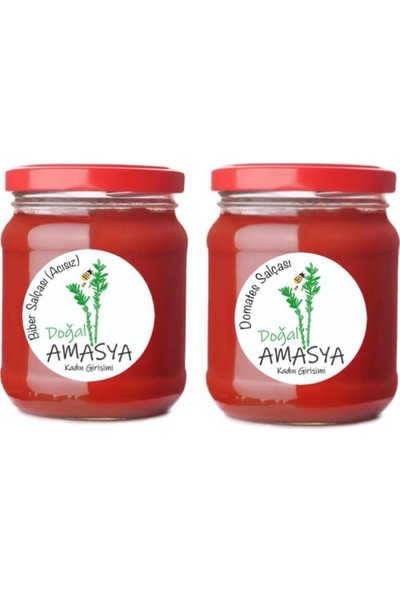 Doğal Amasya Ev Yapımı Domates ve Acısız Biber Salçası 2 kg