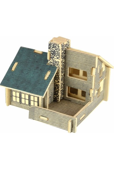 Lederax 3D Ahşap Maket House B Lederax 3D Ahşap Maket House B