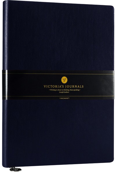 Victoria's Journals Smyth Classic Çizgili Defter 14,8 x 21 cm Lacivert Victoria's Journals Smyth Classic Çizgili Defter 14,8 x 21 cm Lacivert