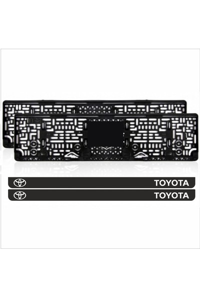 Appcity Toyota Takmatik Pleksi Plakalık (2 Adet) Appcity Toyota Takmatik Pleksi Plakalık (2 Adet)