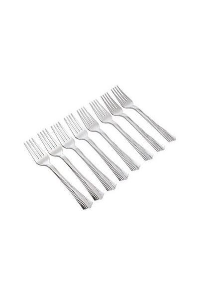 Miniso 8'li Gri Tek Kullanımlık Çatal Seti Miniso 8'li Gri Tek Kullanımlık Çatal Seti