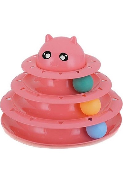 Happy Yaya Kedi Oyuncağı 3 Katlı Kedi Başlıklı Happy Yaya Kedi Oyuncağı 3 Katlı Kedi Başlıklı