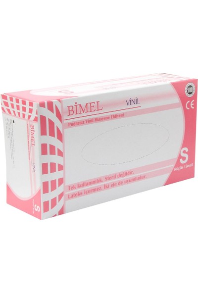 Bimel Vinil Pudrasız Eldiveni-S 100 'lü