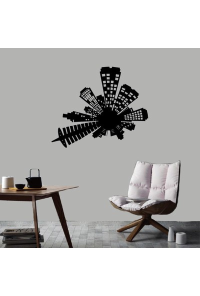 Dargan Şehr-I Silüet Metal Tablo