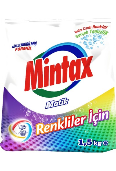 Mintax Matik Renkliler İçin 1.5 kg Mintax Matik Renkliler İçin 1.5 kg
