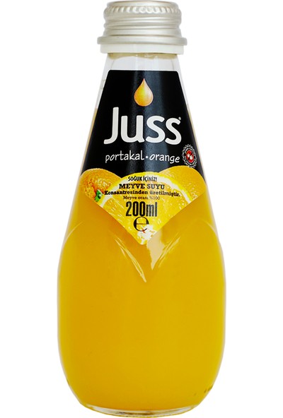 Juss %100 Portakal Suyu 4*200 ml cam