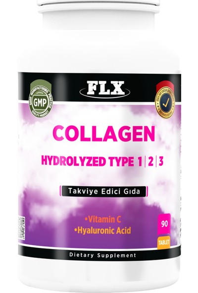 FLX 90 Tablet Collagen Kolajen Tip-1-2-3