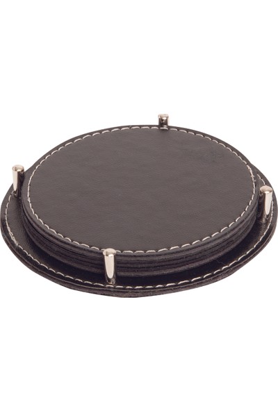 Nev AVM 4'lü Deri Bardak Altlığı