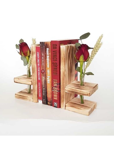 Sevilir Company Tüp Vazolu Masif Kitap Tutucu Sevilir Company Tüp Vazolu Masif Kitap Tutucu