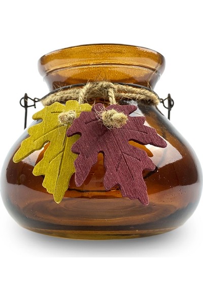 Alesta Home 3 Renkli Dekoratif Cam Tealight Fener Mumluk 15X13CM